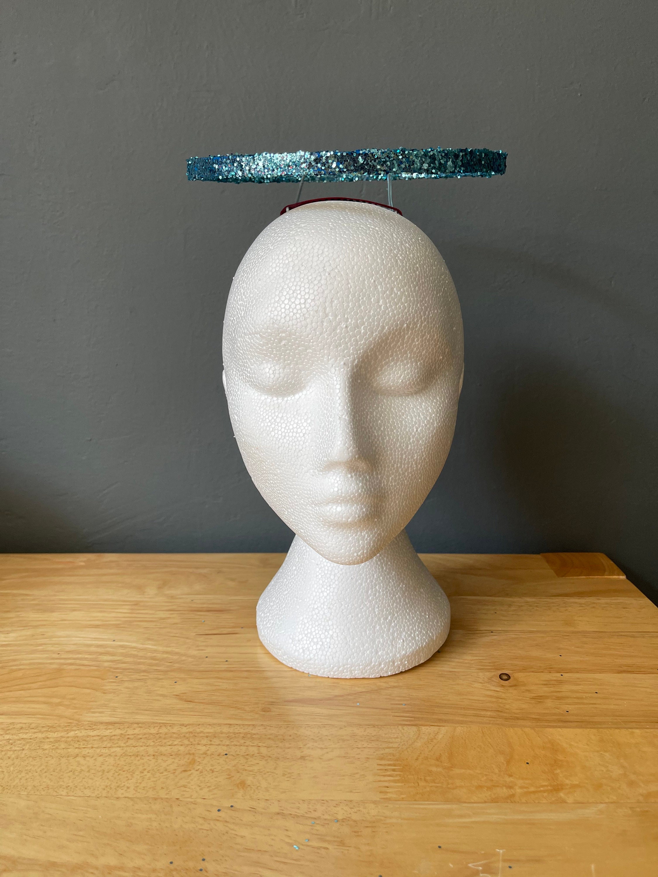 Floating Neon Blue Glitter Angel Halo - Etsy