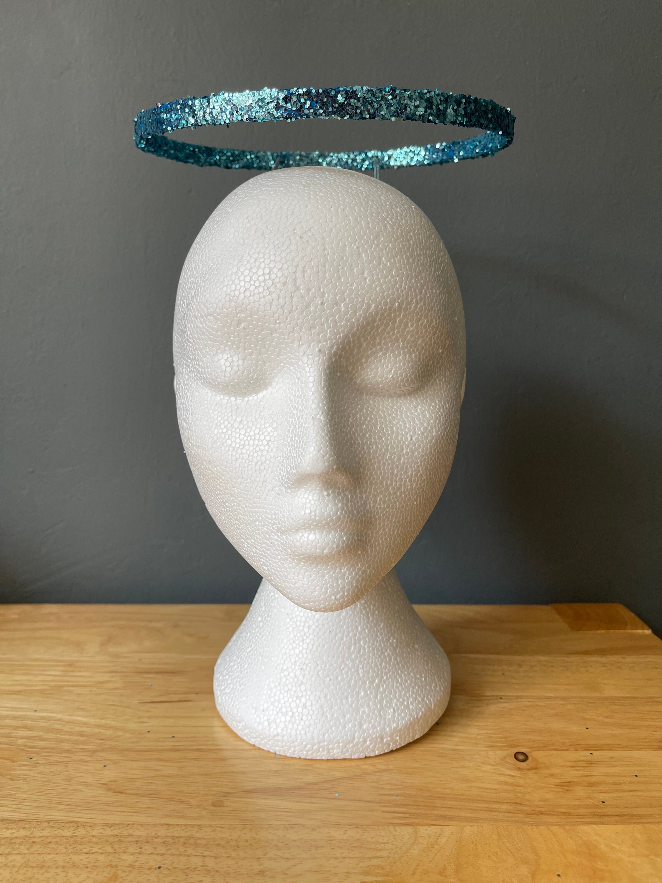 Floating Neon Blue Glitter Angel Halo - Etsy