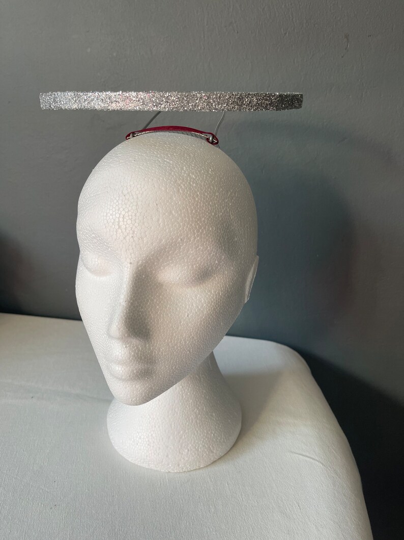 Floating Silver Glitter Angel Halo - Etsy