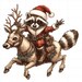 Sorry Santa I Have Been Feral Tshirt Png, Funny, Happy Holidays, Merry ...