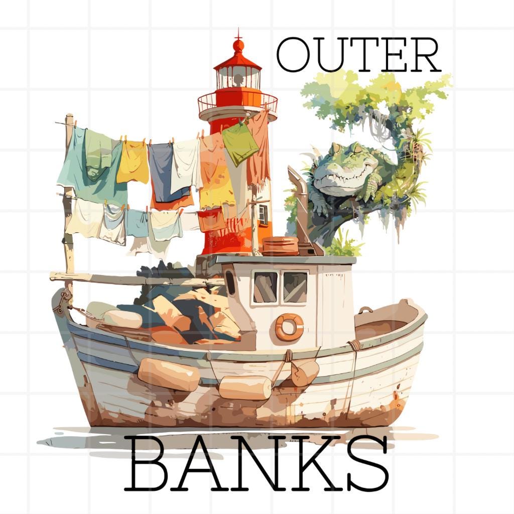 Vintage Outer Banks Png, Pogue Life Tshirt Design, P4L, Obx ...