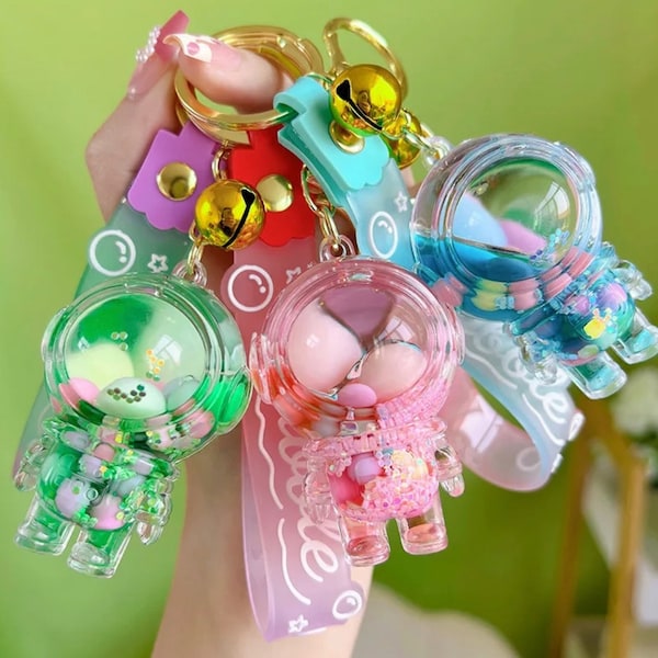 Liquid Keychain - Etsy