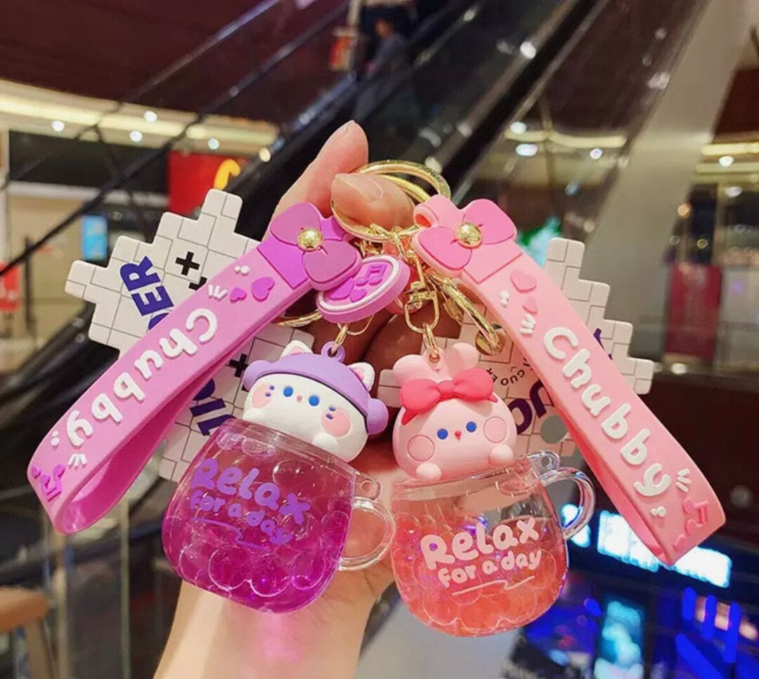 Liquid Tea Cup Keychain - Etsy