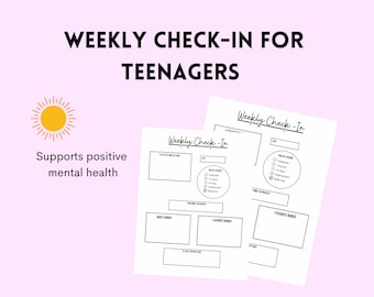 Monthly Refection Mental Health Check-in - Etsy