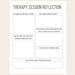 Therapy Session Reflection Worksheet: Mental Health Tools (digital ...
