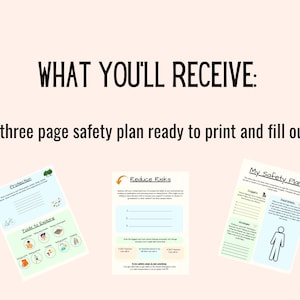 Teenage Safety Plan Worksheet: Mental Health Check-in (PDF) - Etsy