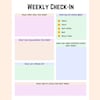 Kids Daily Check-in (mental Health Thought Organizer) - Etsy