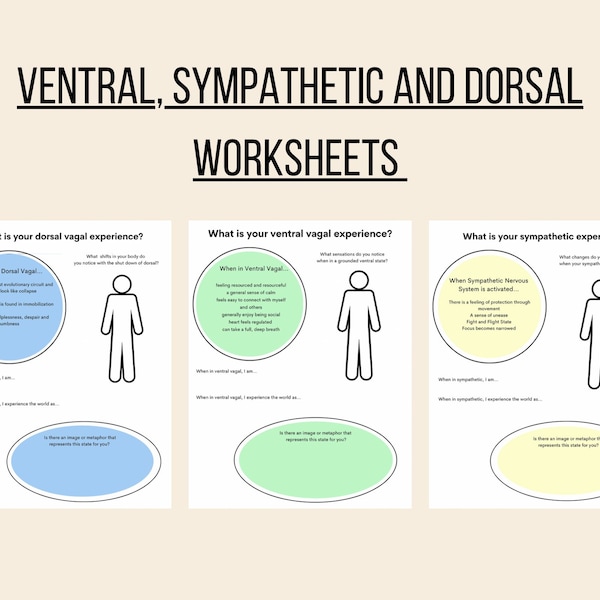 Polyvagal Theory Worksheets - Etsy Australia Polyvagal Theory Worksheets - Etsy Australia