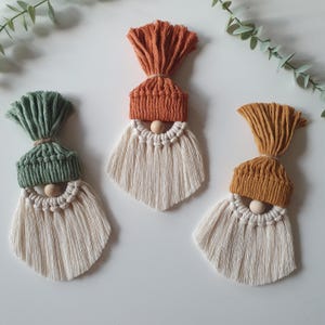 Macrame Tutorial: Santa Claus Ornament, PDF Pattern, Digital Download ...