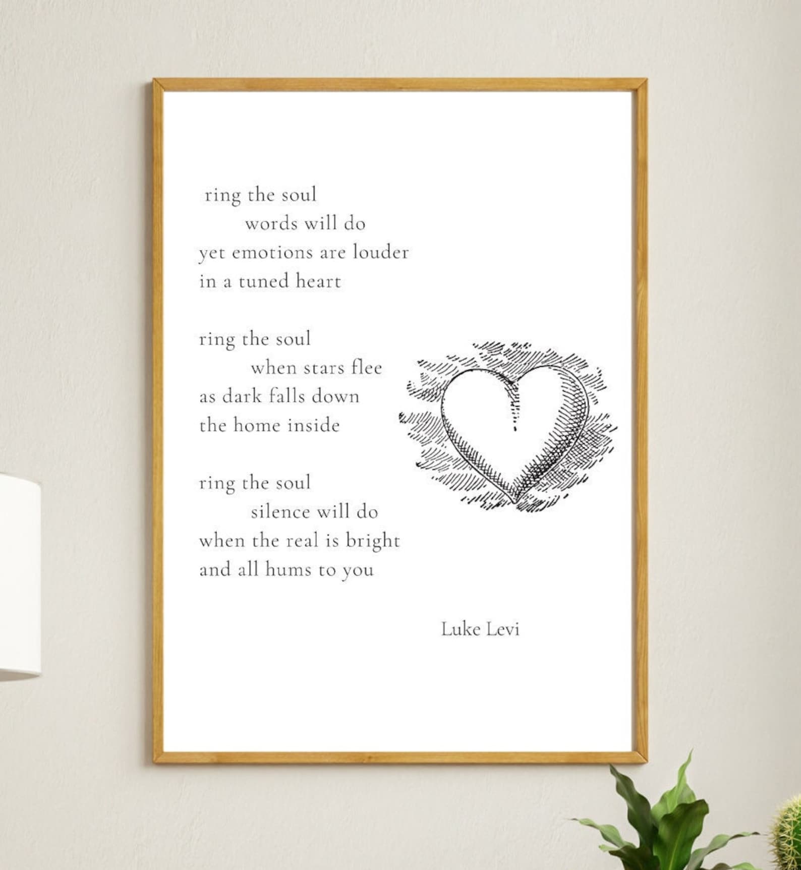 Ring the Soul: Poem Poetry Wall Art Digital Download - Etsy