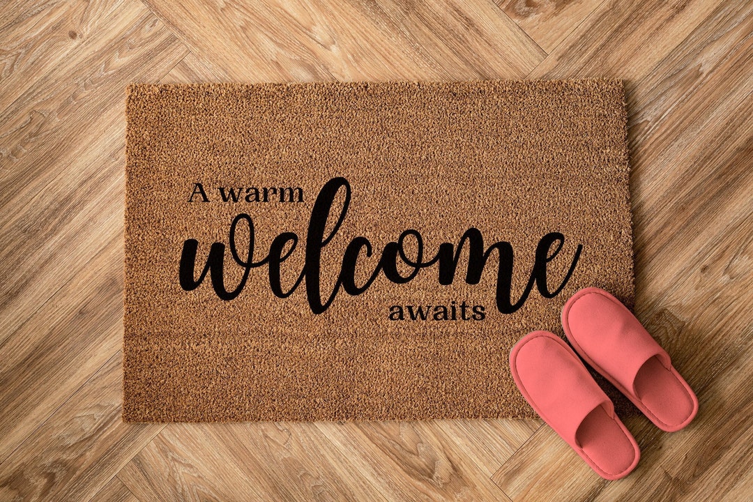 Golden Coir Doormat: A Warm Welcome Awaits Durable Entryway - Etsy