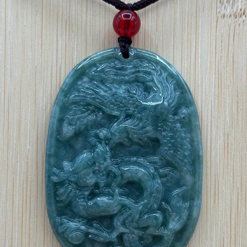 Jade Dragon Necklace - Etsy