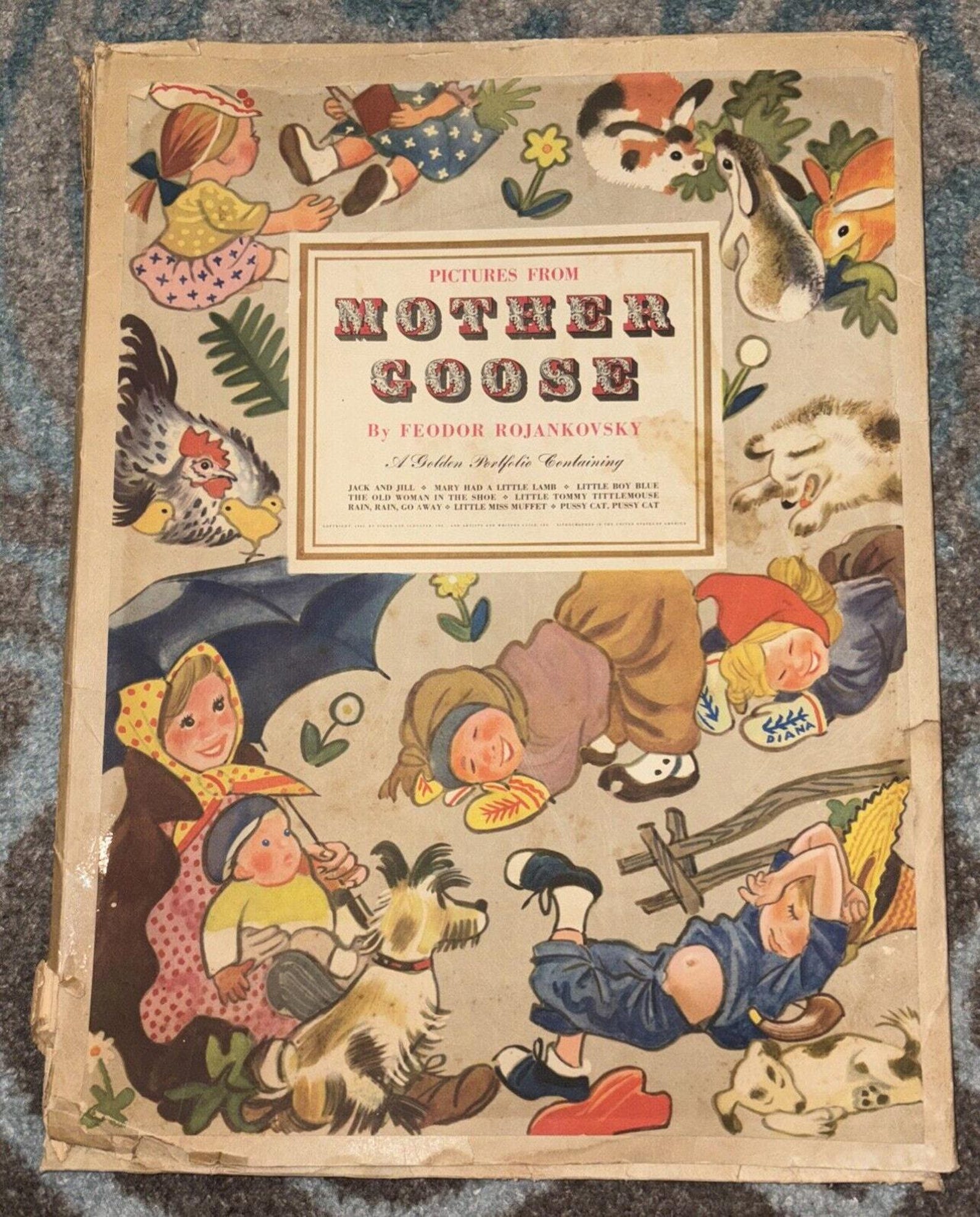 Vtg Pictures From Mother Goose by Feodor Rojankovsky A Golden Portfolio ...