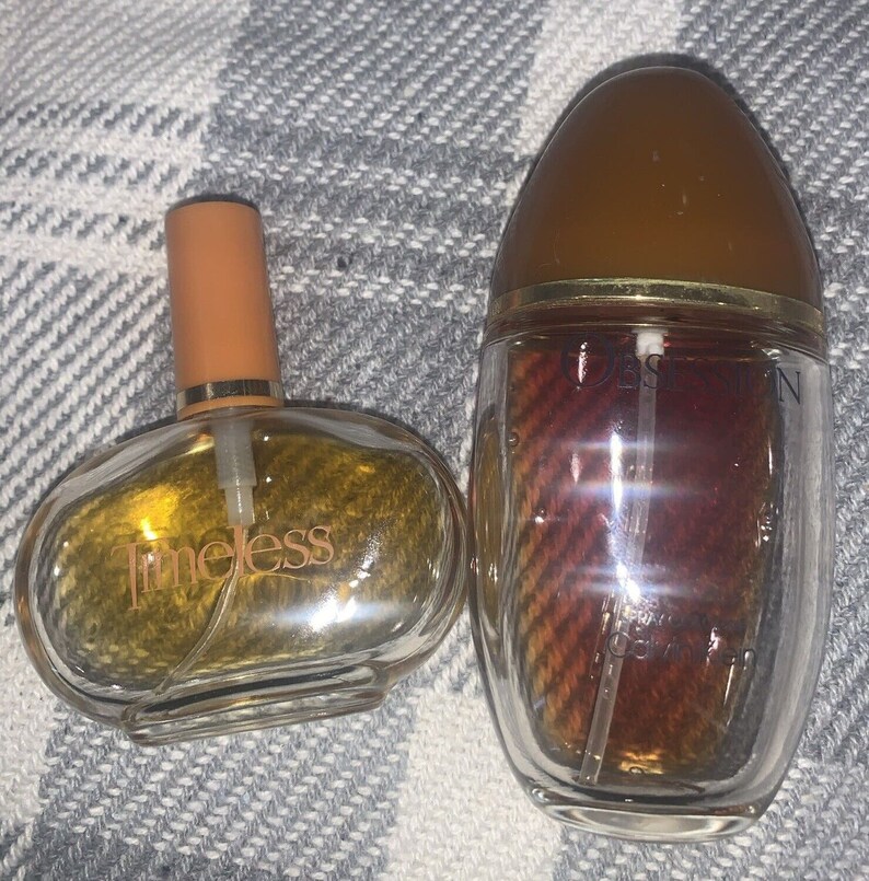 VINTAGE Calvin Klein Obsession Cologne Spray Womens Estate Plus Bonus ...