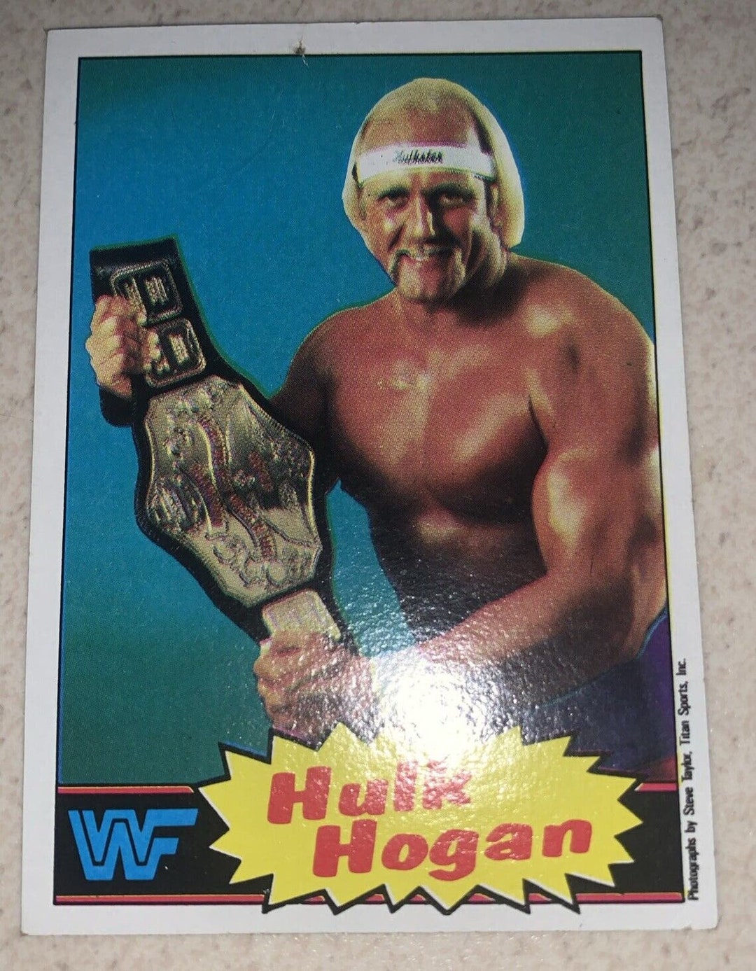 1985 Topps WWF 16 HULK Hogan Blue Background Rookie Card WWE - Etsy