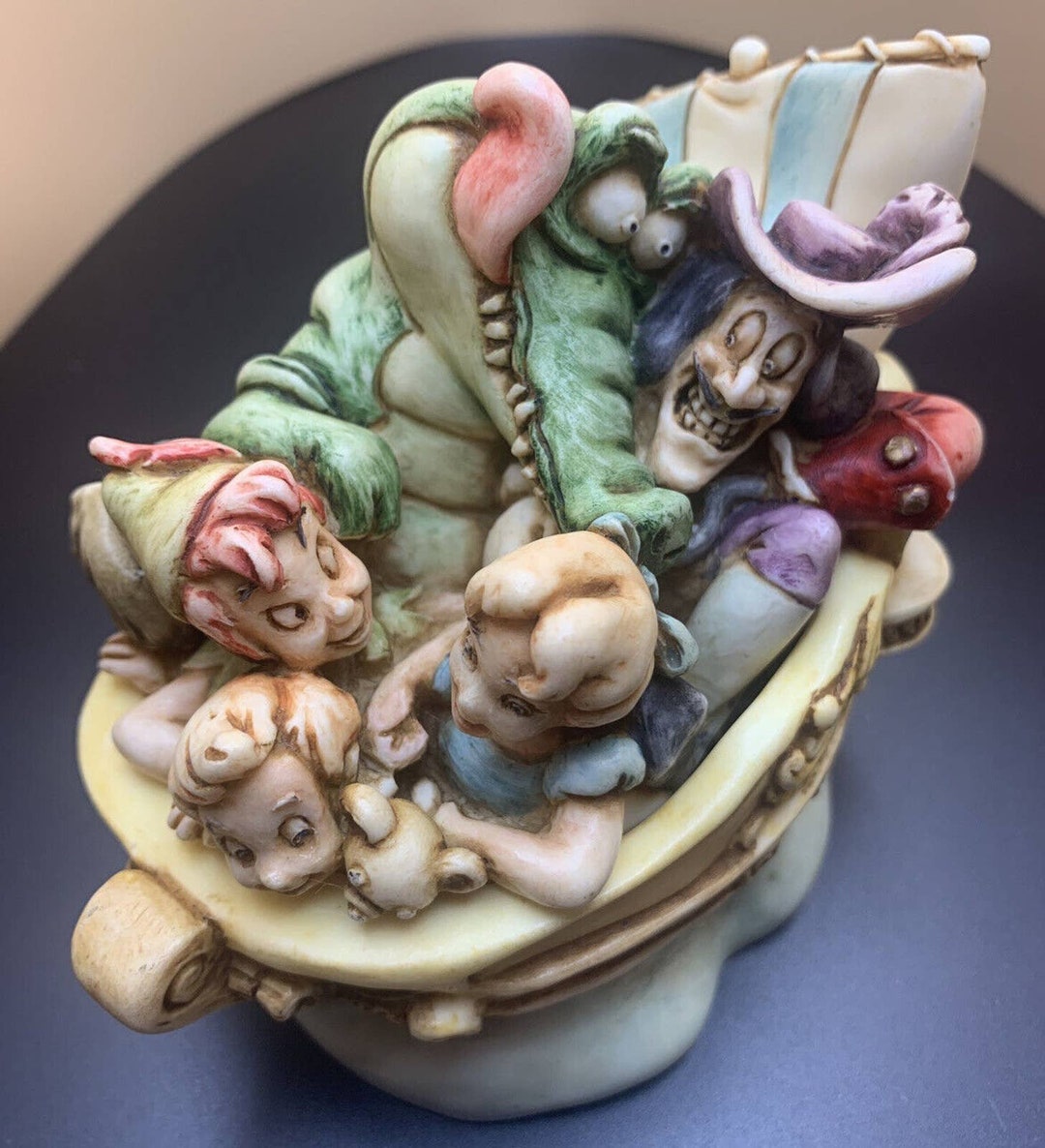 2001 Harmony Kingdom Disney Peter Pan off to Neverlandtrinket Box - Etsy