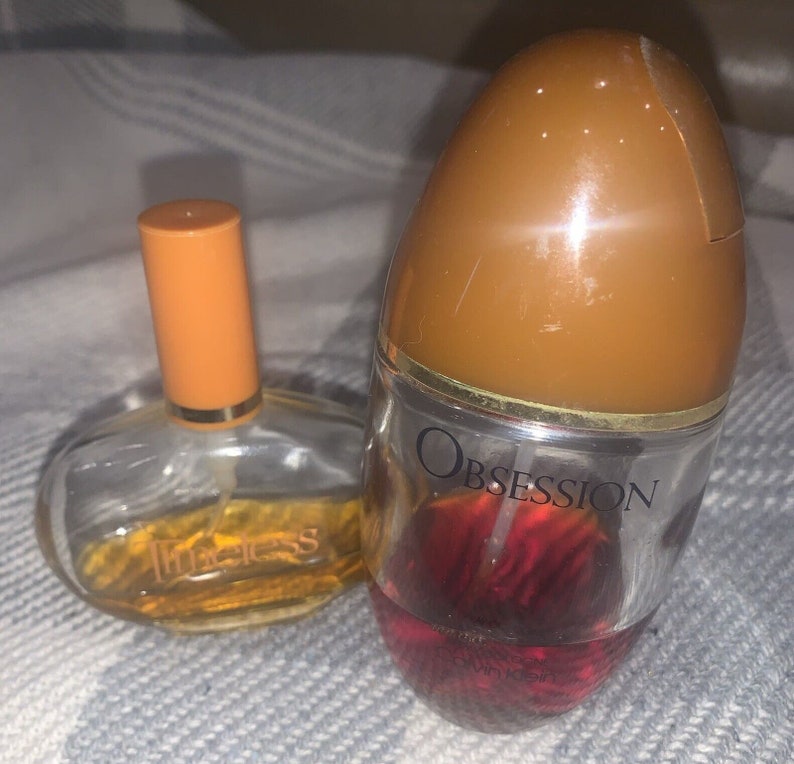 VINTAGE Calvin Klein Obsession Cologne Spray Womens Estate Plus Bonus ...