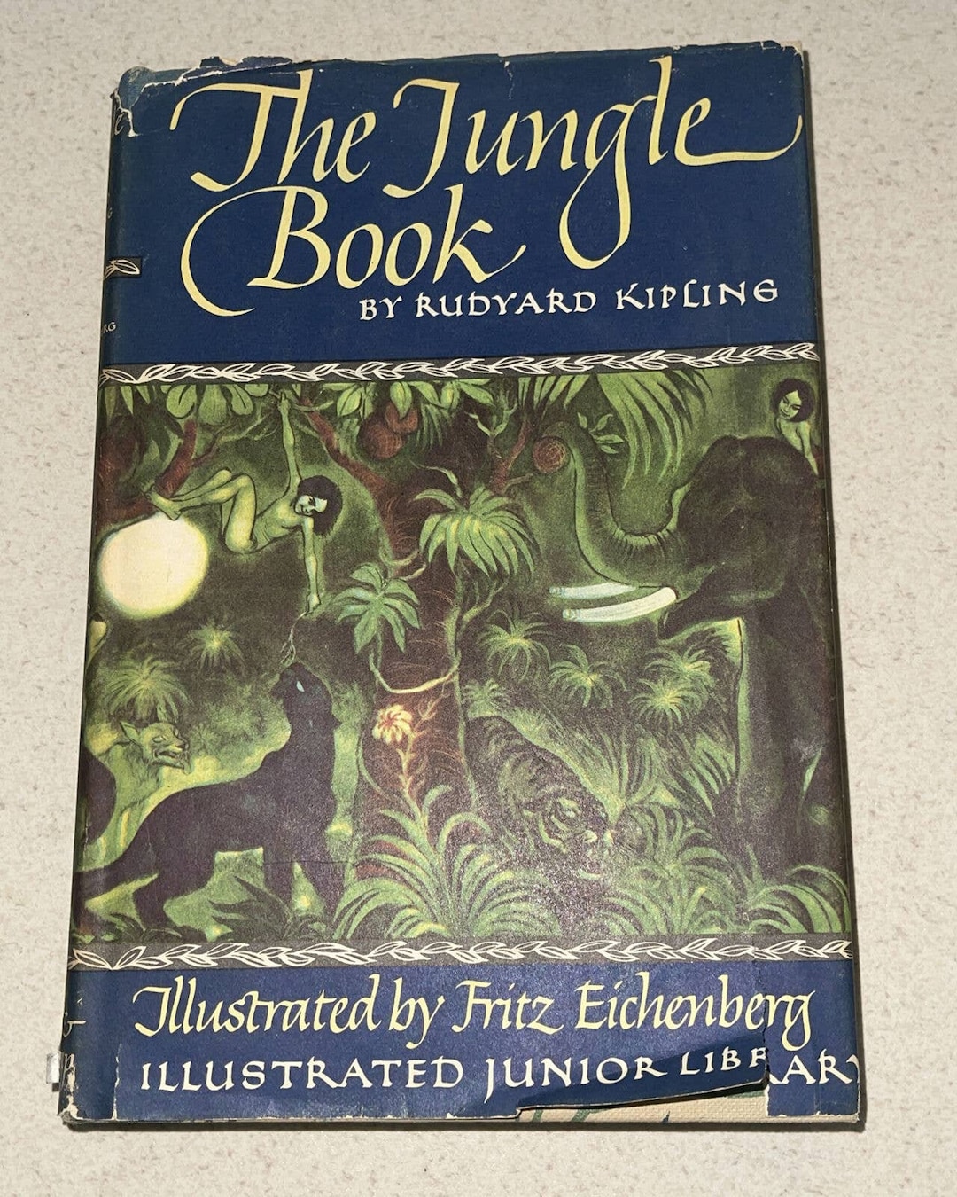 The JUNGLE BOOK Rudyard Kipling 1950 Illustrated Fritz EICHENBERG in ...