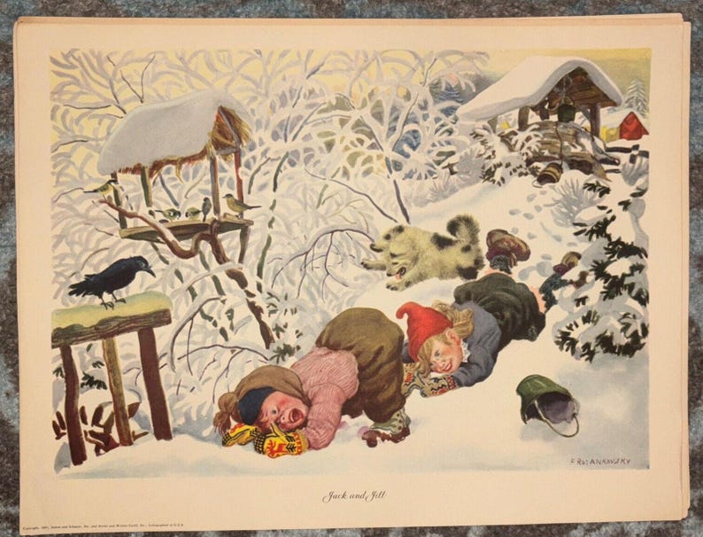 Vtg Pictures From Mother Goose by Feodor Rojankovsky A Golden Portfolio ...
