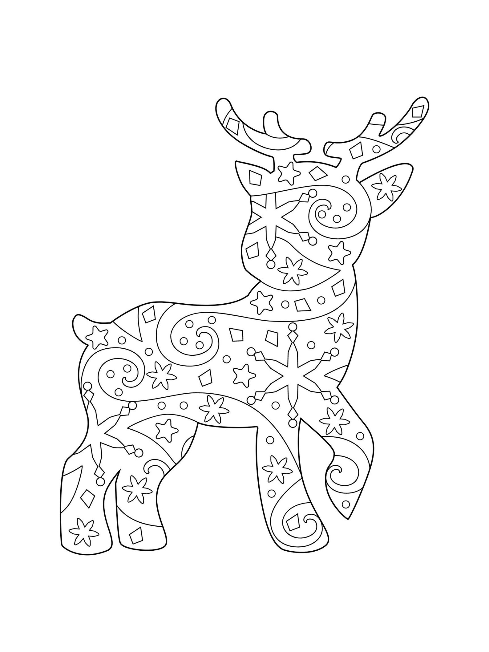 Adult Holiday Coloring Sheets - Etsy