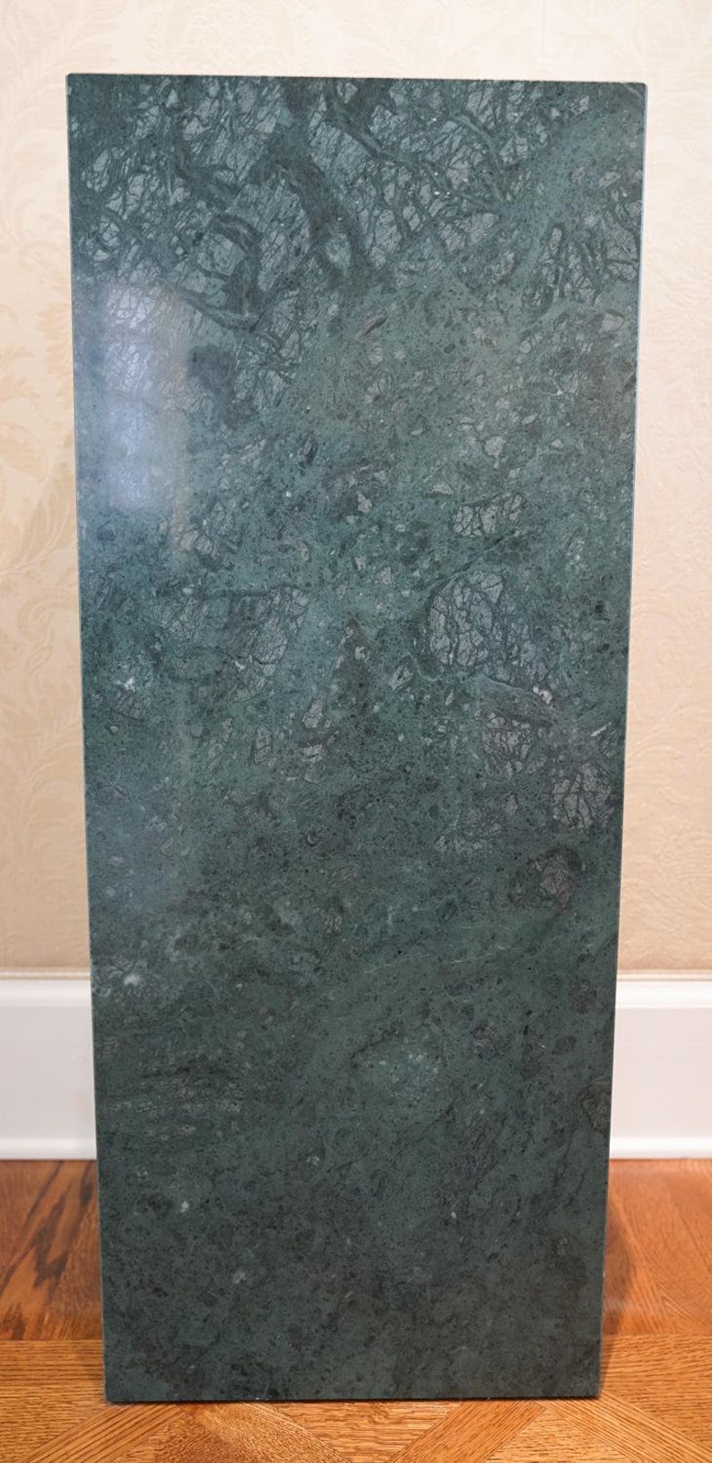 Green Marble Square Form Plinth - Etsy