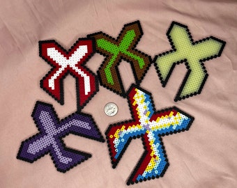 Excision Flame Fire Perler With Detachable Kandi Necklace - Etsy