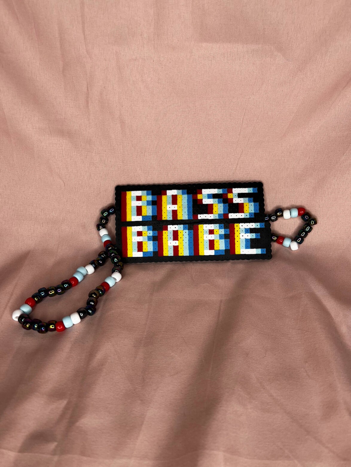 Trippy Bass Babe Glitch Perler With Detachable Kandi Necklace - Etsy
