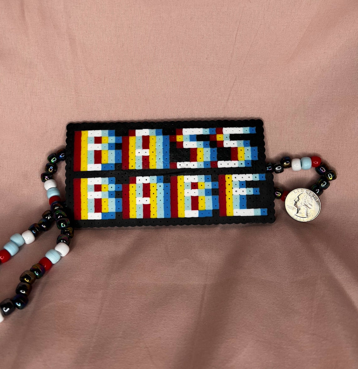 Trippy Bass Babe Glitch Perler With Detachable Kandi Necklace - Etsy