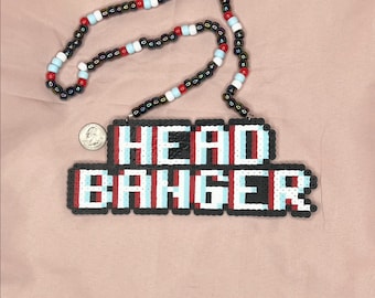 Trippy Bass Babe Glitch Perler With Detachable Kandi Necklace - Etsy