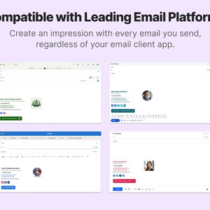 Customizable & Mobile-friendly Email Signature | Clickable Design ...