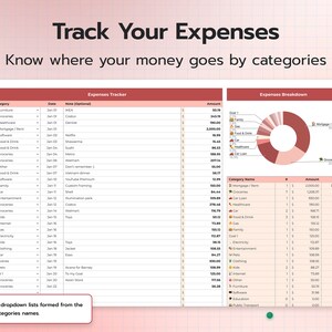 Financial Planner 2024: Monthly Budget Spreadsheet - Etsy