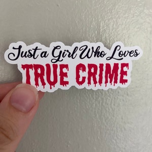 True Crime Lover Sticker - Etsy