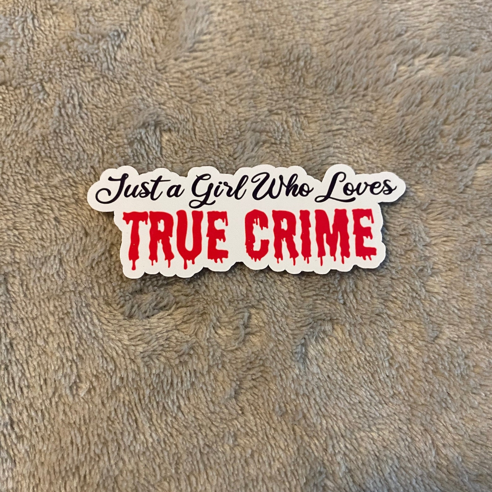 True Crime Lover Sticker - Etsy