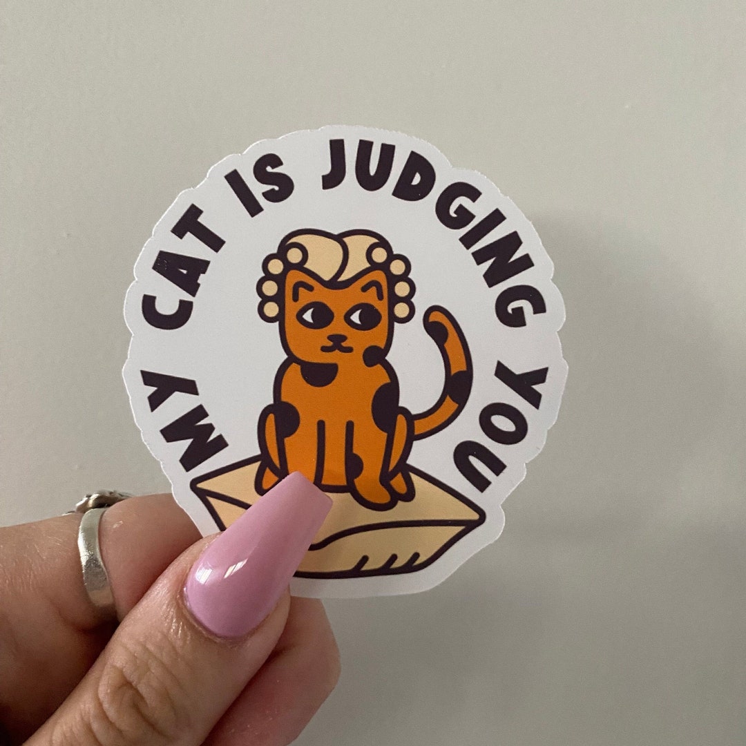 My Cat is Judging You Sticker - Etsy