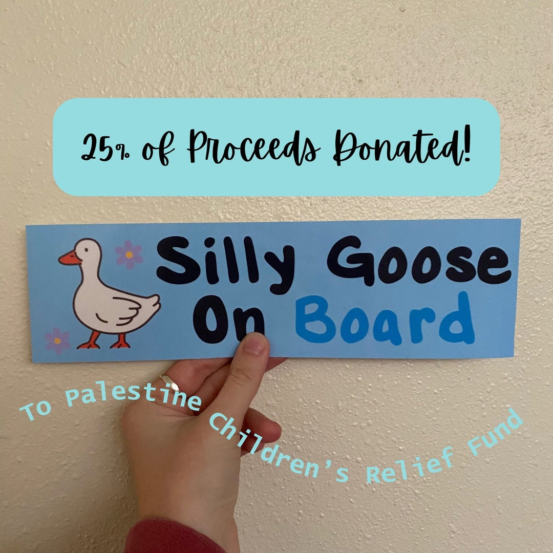 Silly Goose Bumper Sticker - Etsy