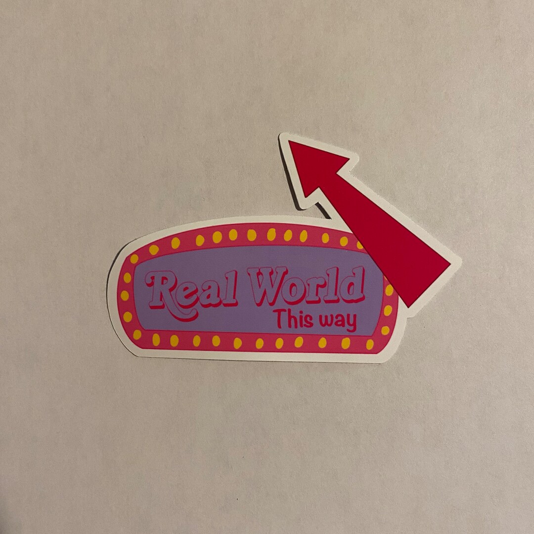 Real World This Way Sticker - Etsy