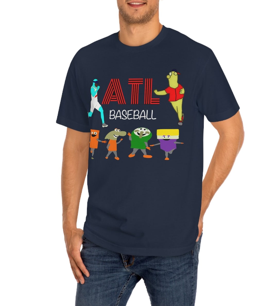 Atlanta Braves Shirt, ATL Baseball Shirt, Atlanta Braves Mascots ...