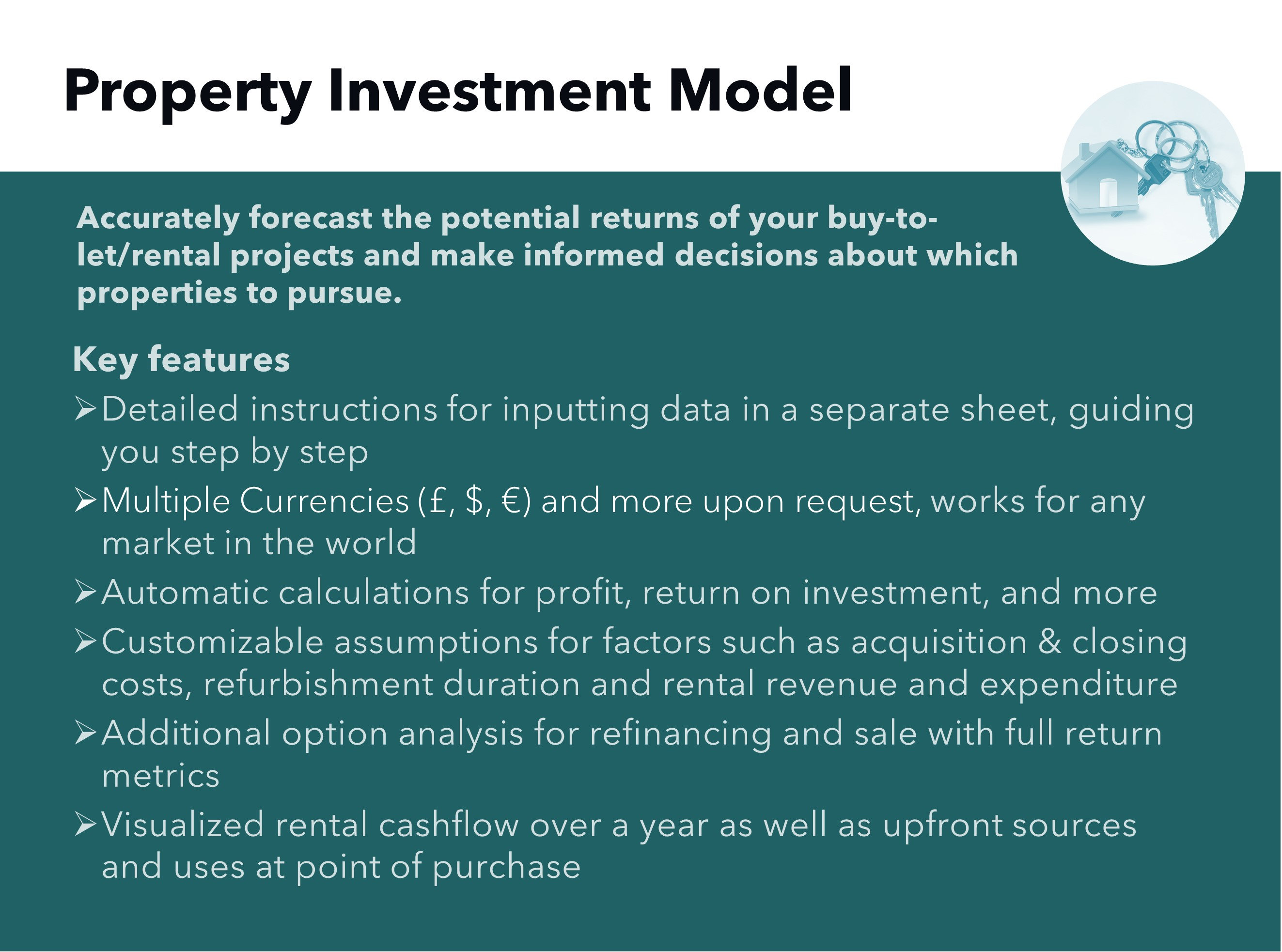 Buy-to-let PROPERTY INVESTMENT Model, Instant Downloadable Residential ...