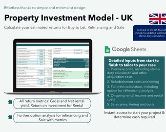 V2.0 the Ultimate UK Property Investment Analysis Spreadsheet HMO, Buy ...