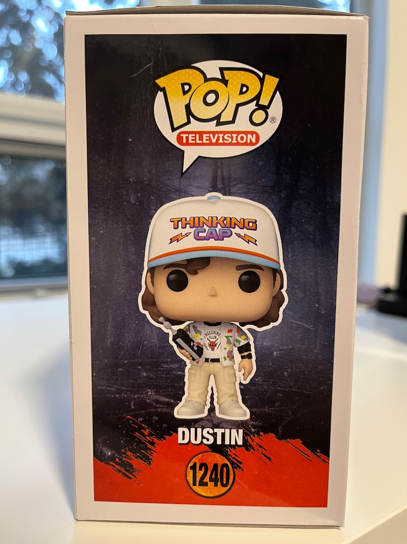 Stranger Things Dustin Funko POP Number 1240 - Etsy Canada