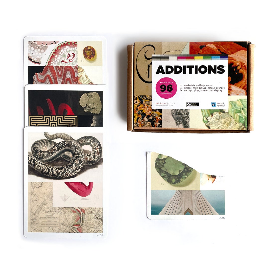 ADDITIONS Collage Cards Deluxe Deck [96 Pack]: Remixable Cards for ...