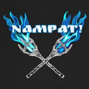 Nampat Blue Flame Torches Orc Battle Cry Short Sleeve Tee - Etsy