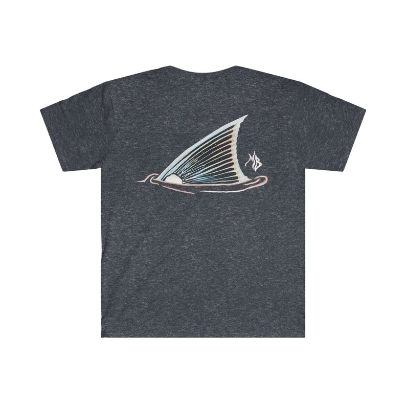 Redfish Tail, Tailing Red, Flats Fishing for Red Drum, Redfish Angler Water Color Design Unisex ...