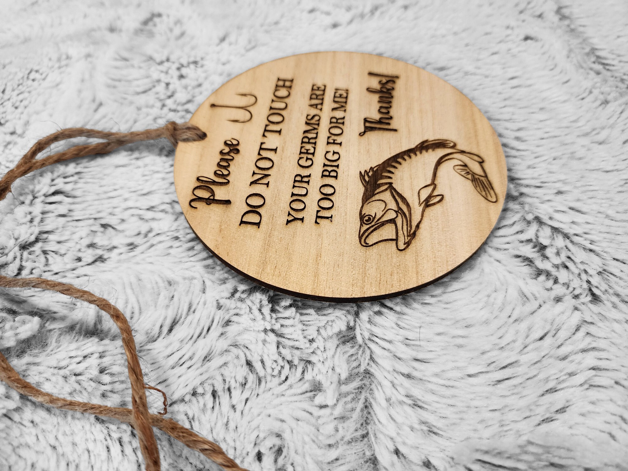 Please Do Not Touch Baby Sign, Bass Fish and Hook Baby Sign, Fishing ...