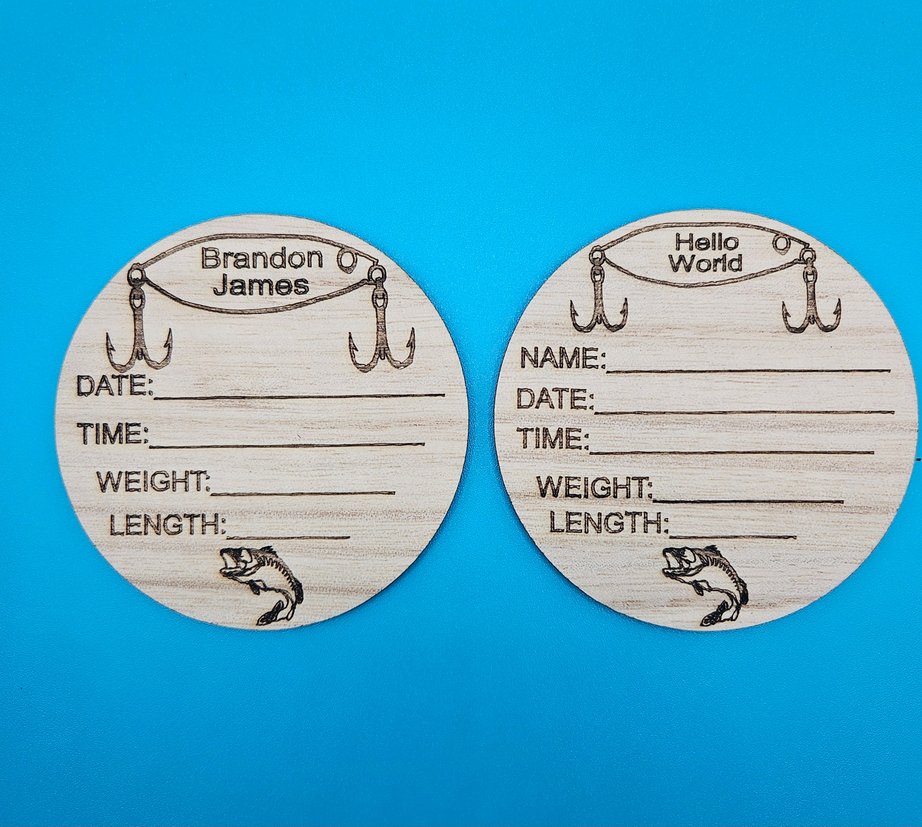 Fishing Bass Milestone Markers, Photo Prop for Baby, Monthly Milestone ...