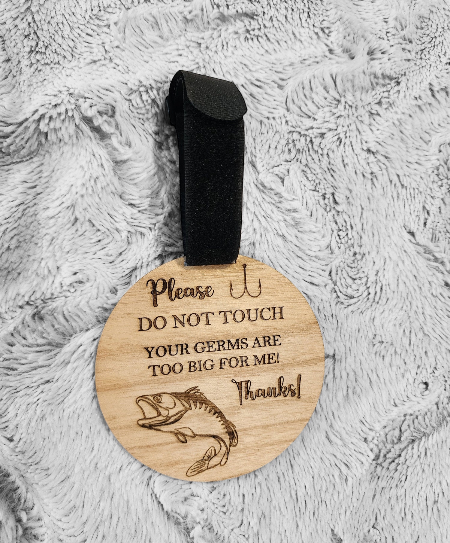 Please Do Not Touch Baby Sign, Bass Fish and Hook Baby Sign, Fishing ...