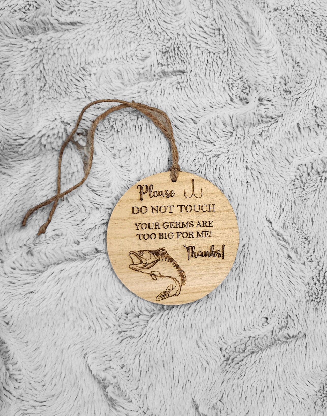 Please Do Not Touch Baby Sign, Bass Fish and Hook Baby Sign, Fishing ...