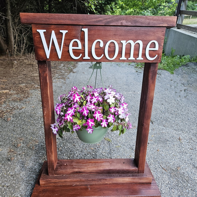 Welcome Plant Stand - Etsy