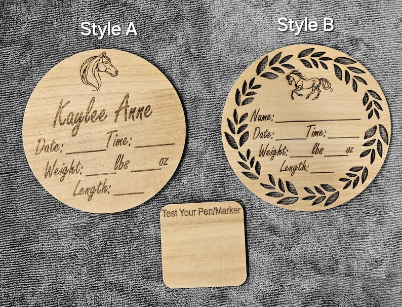 Horse Equestrian Milestone Markers, Newborn Photo Prop, Farm, Horse ...