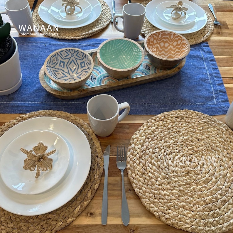 Braid Placemat Style, Handmade Iraca Palm Placemat, Table Decoration ...